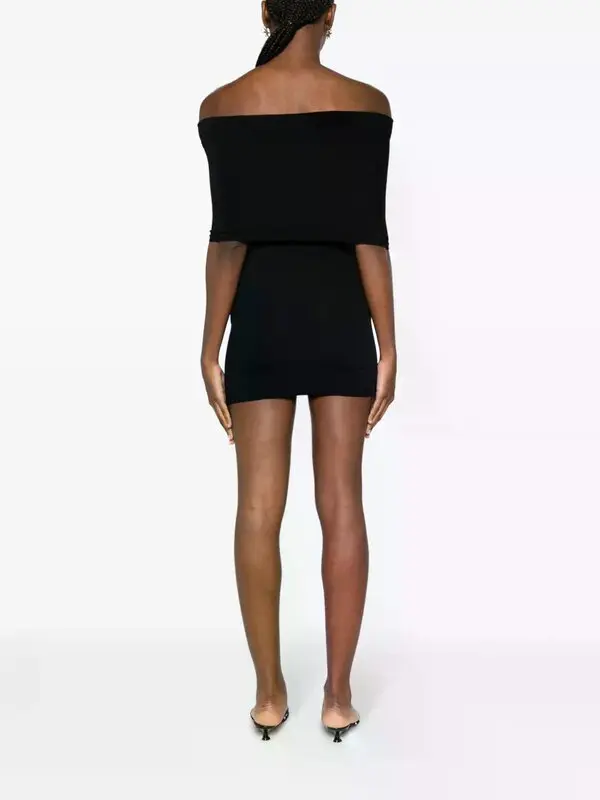 Wardrobe.NYC Off-shoulder Bodycon Mini Dress