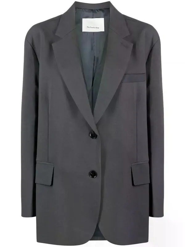 THE FRANKIE SHOP Bea Single-breasted Blazer - Grey