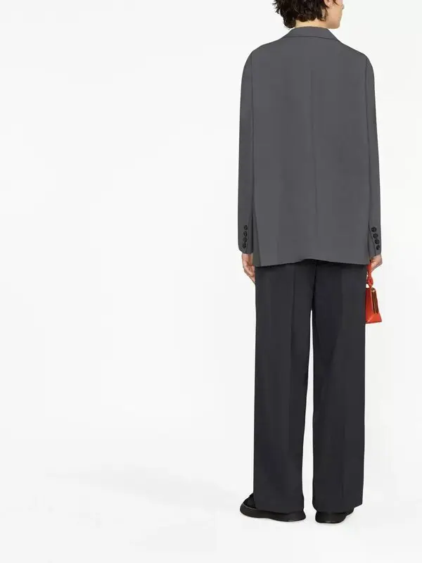 THE FRANKIE SHOP Bea Single-breasted Blazer - Grey