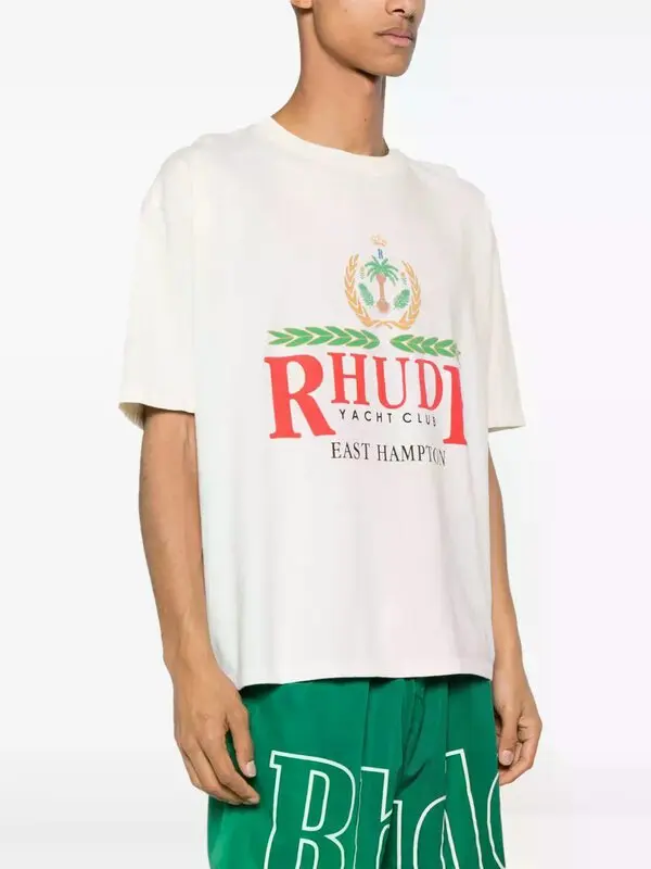 Rhude East Hampton Crest Cotton T-shirt
