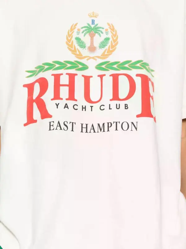 Rhude East Hampton Crest Cotton T-shirt
