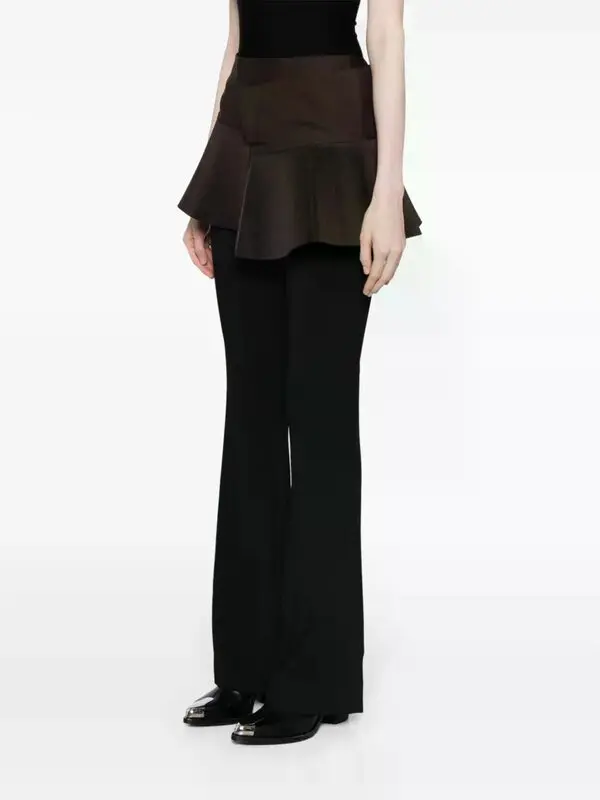 JNBY Asymmetric Wrap Miniskirt With Pleat Detailing