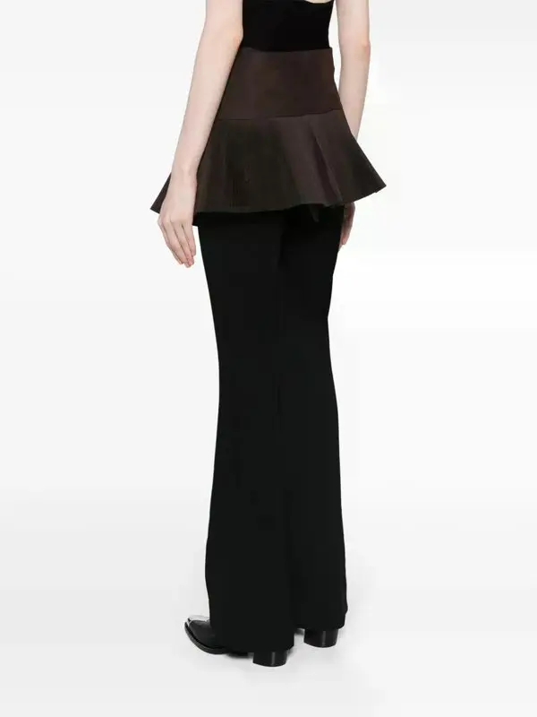 JNBY Asymmetric Wrap Miniskirt With Pleat Detailing