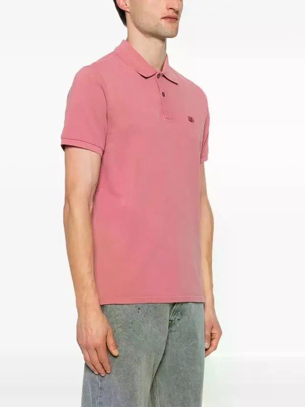 C.P. COMPANY Logo-embroidered Polo Shirt