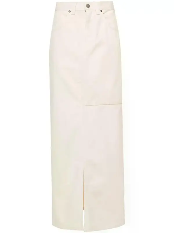 Axel Arigato Maxi Cotton Skirt - Neutrals