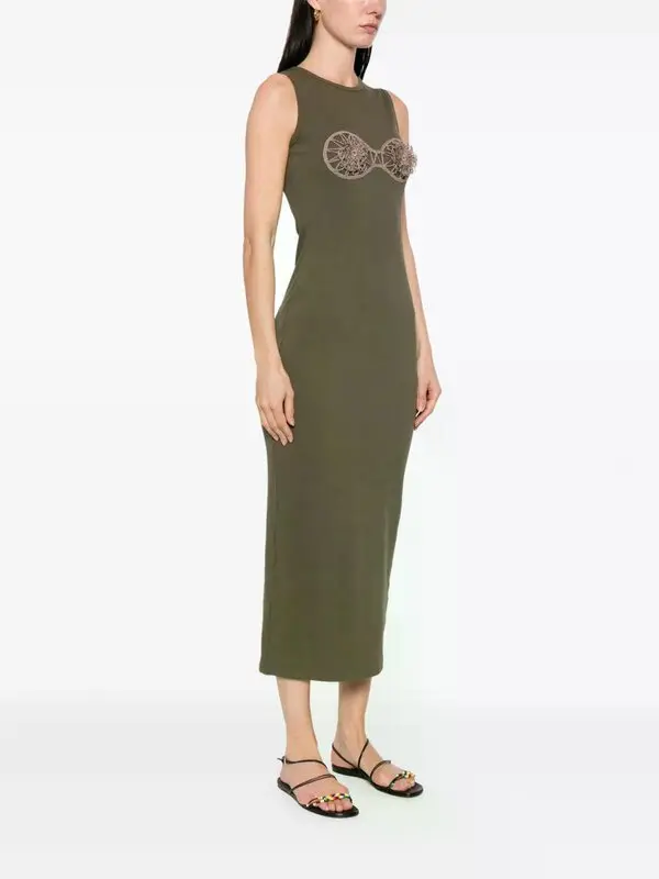 Magda Butrym Ribbed Midi Dress