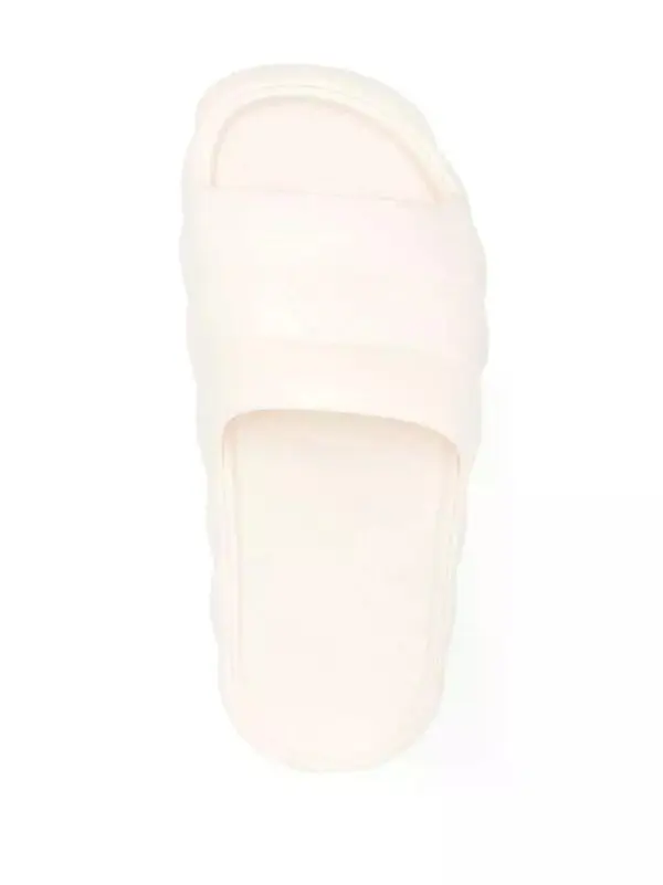 Moncler Lilo Quilted Slides - Neutrals