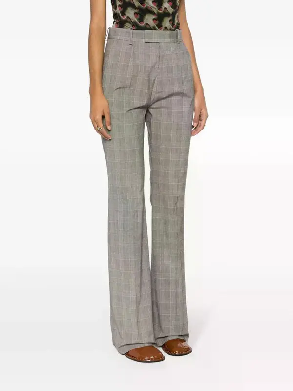 VIVIENNE WESTWOOD Prince Of Wales Check Flared Trousers