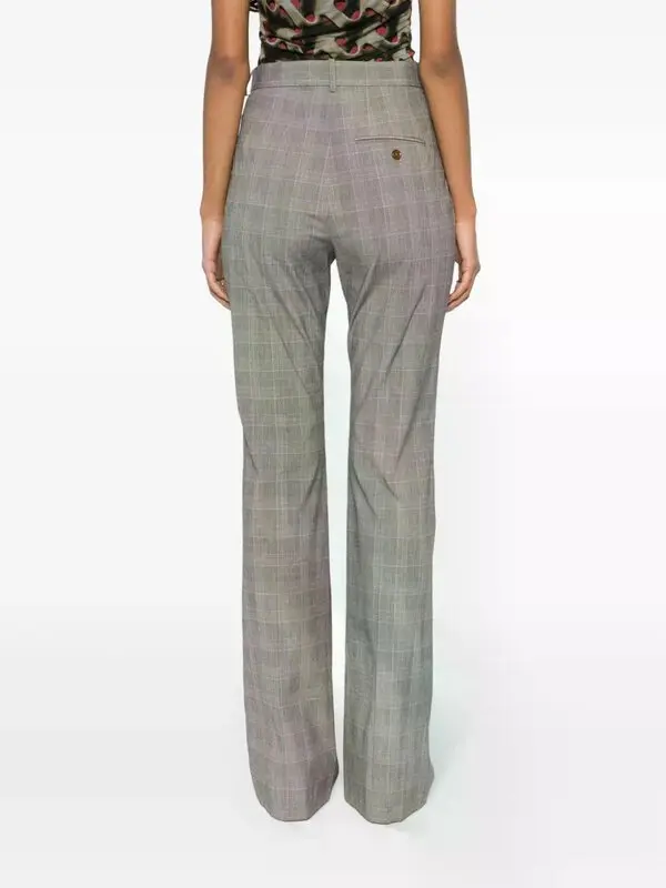 VIVIENNE WESTWOOD Prince Of Wales Check Flared Trousers