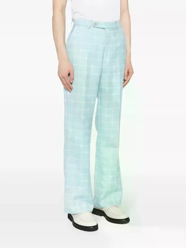 Casablanca Heart Monogram Wool Trousers