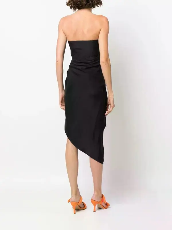 Gauge81 Lica Strapless Gathered Midi Dress