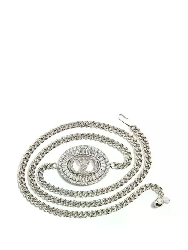 Valentino Garavani Vlogo Signature Embellished Chain Belt