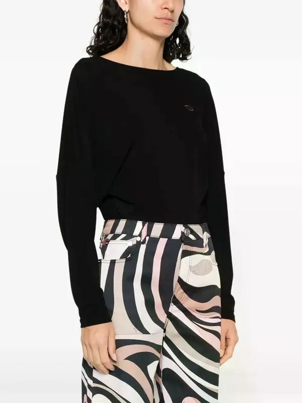 Emilio Pucci Jersey Long Sleeve Bodysuit