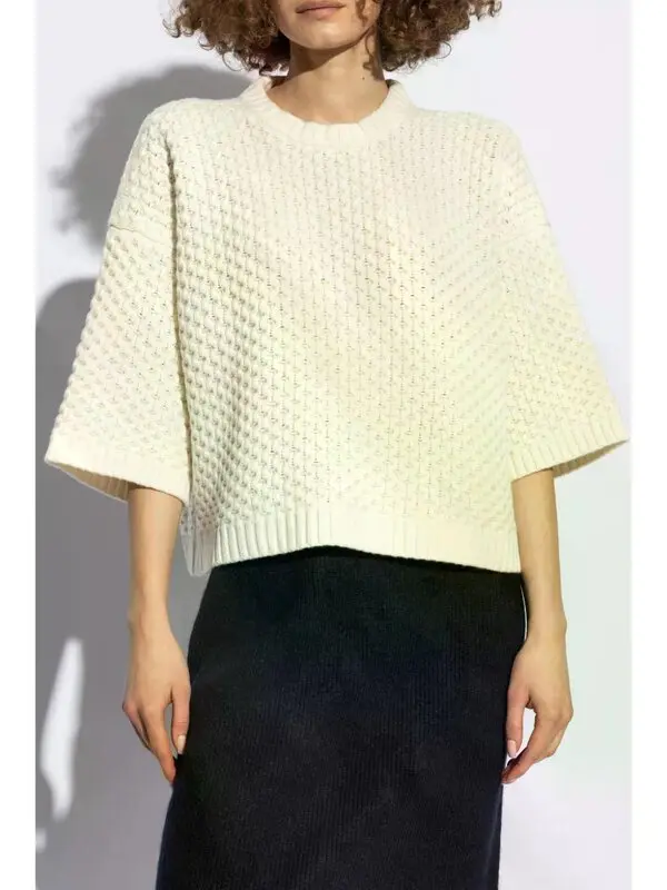 Fabiana Filippi Grid-stitch Knit T-shirt