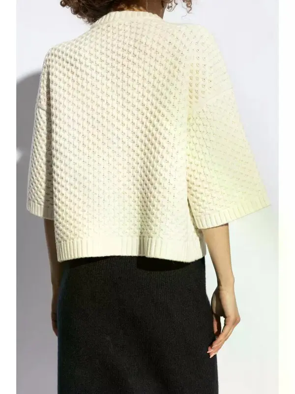 Fabiana Filippi Grid-stitch Knit T-shirt