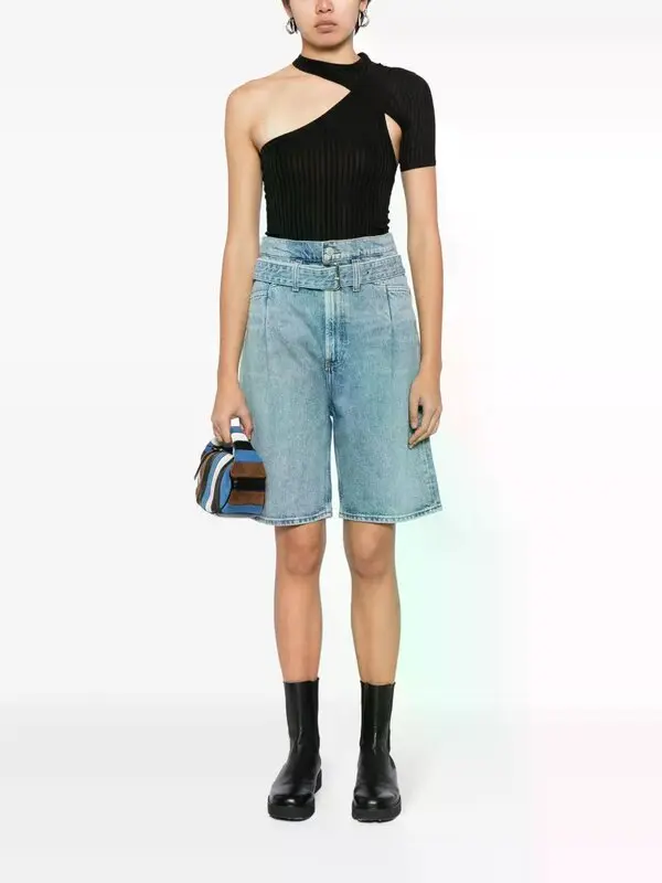 AGOLDE Reworked 90s Wide Leg Denim Shorts
