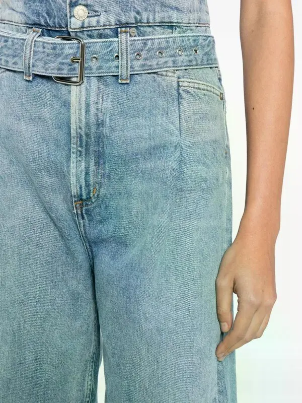 AGOLDE Reworked 90s Wide Leg Denim Shorts
