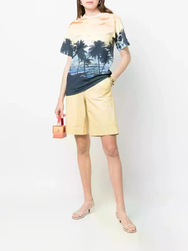 Rabanne Graphic Print T-shirt - Blue