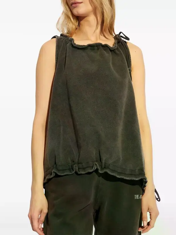 Attico Drawstring Cotton Tank Top