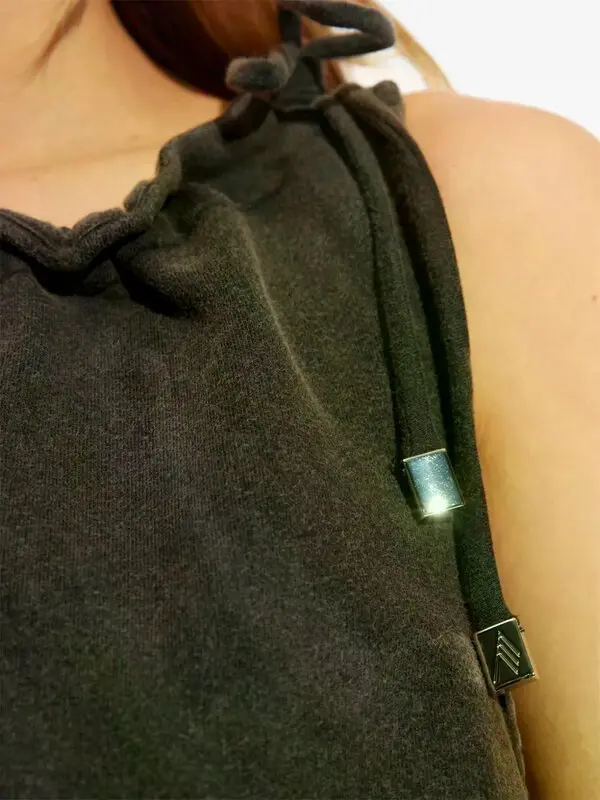 Attico Drawstring Cotton Tank Top
