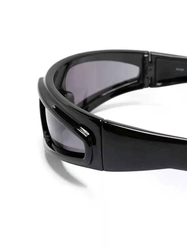 Rick Owens Biker-frame Sunglasses - Black