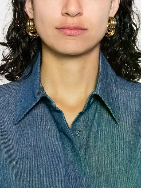 Zimmermann Embroidered Short-sleeve Shirt