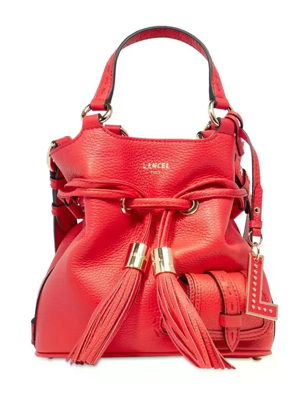 LANCEL Premier Flirt Small Bucket Bag - Red