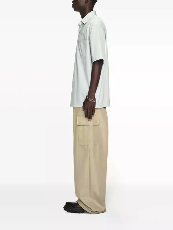 Off-White Cotton Cargo Trousers