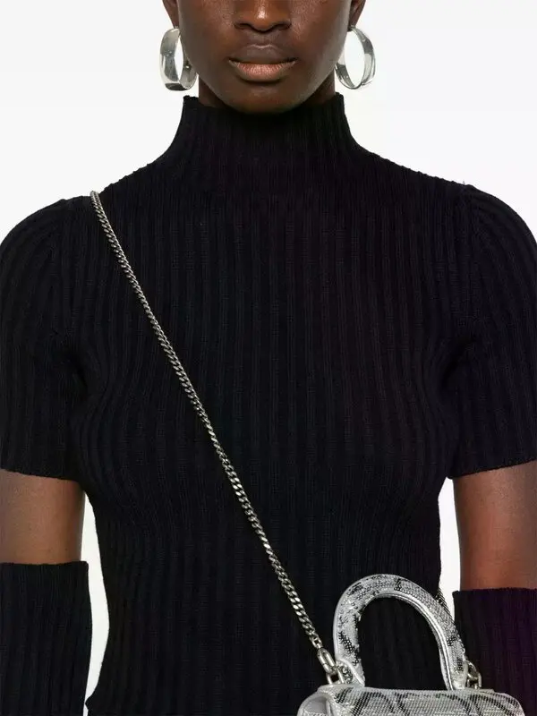 Balenciaga Ribbed Long-sleeve Sweater