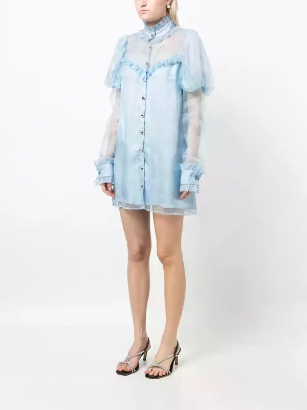 MACGRAW Lighthouse Ruffled Silk Dress
