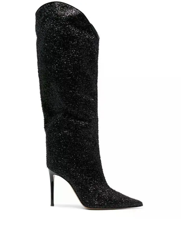 Alexandre Vauthier 110mm Sequin Knee-high Boots