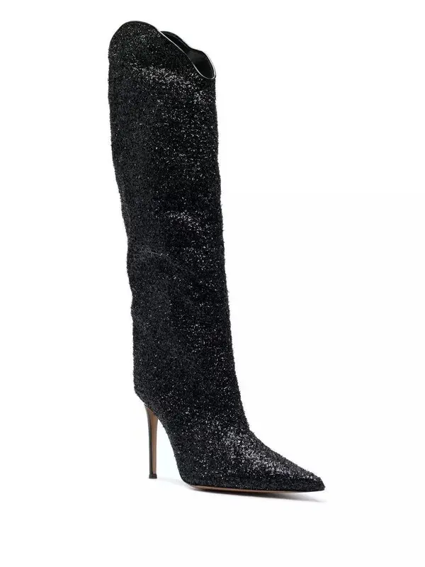 Alexandre Vauthier 110mm Sequin Knee-high Boots