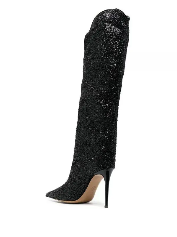 Alexandre Vauthier 110mm Sequin Knee-high Boots