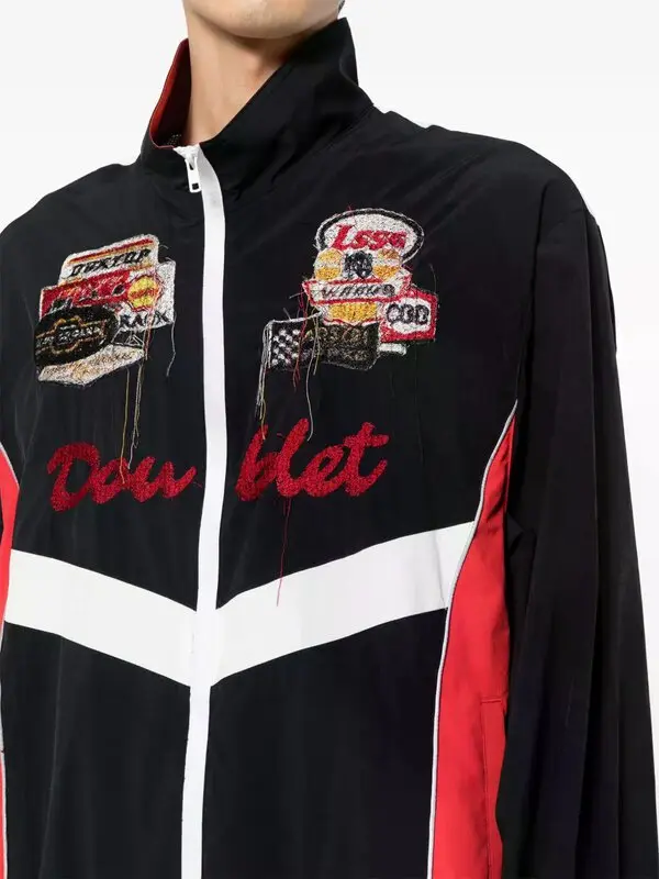 DOUBLET Panelled Track Jacket With Badge Detailing