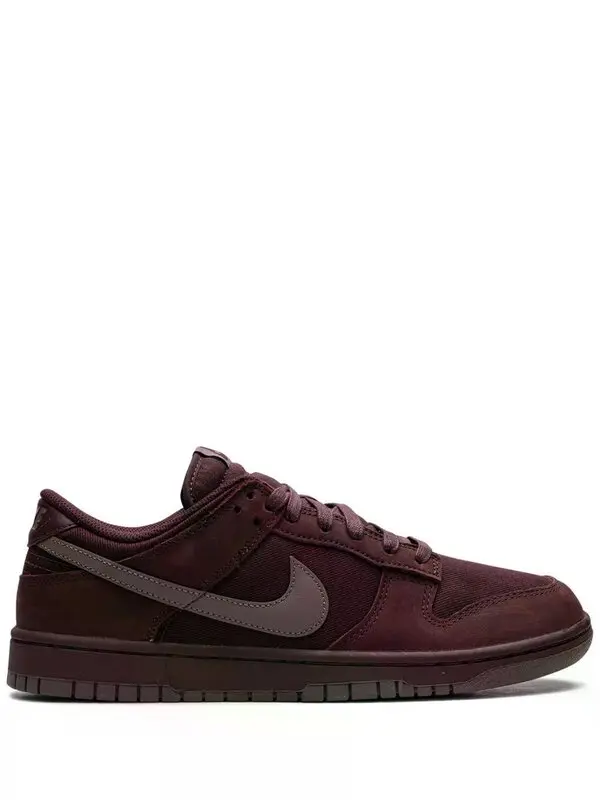Nike Dunk Low Burgundy Crush Sneakers - Red