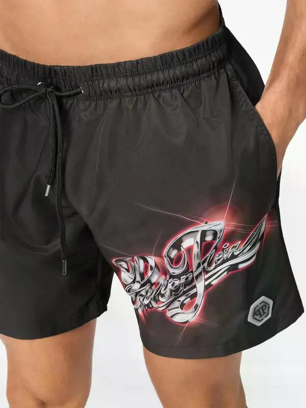 Philipp Plein Printed Swim Shorts