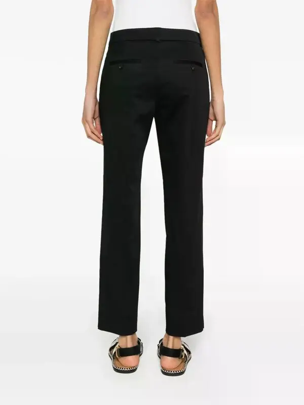Peserico Cropped Slim-fit Stretch-cotton Trousers