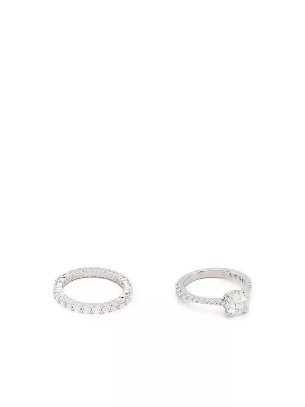 SWAROVSKI Stilla Rings Pack Of Two - Silver