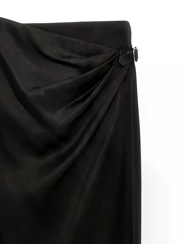 TOM FORD Leather-belt Wrap Maxi Skirt