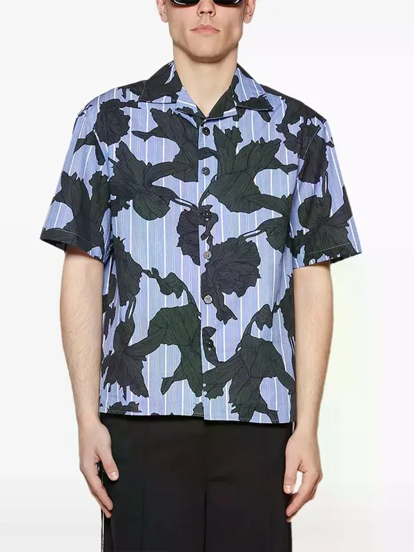 Neil Barrett Bold Flowers-print Shirt