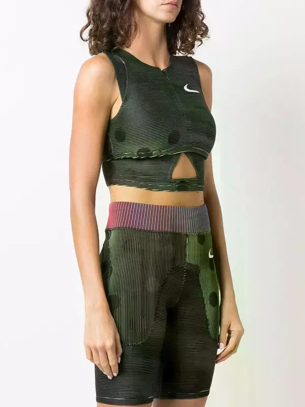 Nike X Off White Sleeveless Polka Dot Print Performance Top