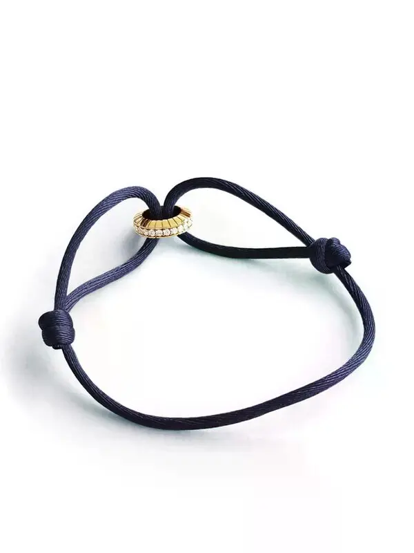 LOEV 14kt Yellow Gold Diamond Eternity Bracelet - Brown