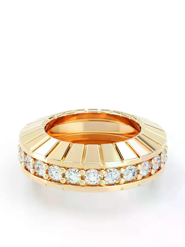 LOEV 14kt Yellow Gold Diamond Eternity Bracelet - Brown