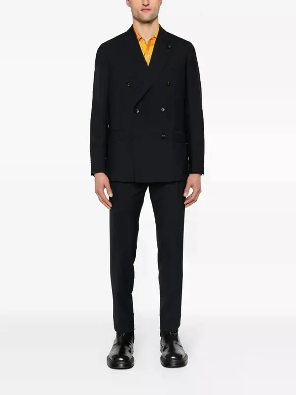 LARDINI Double-breasted Wool Suit