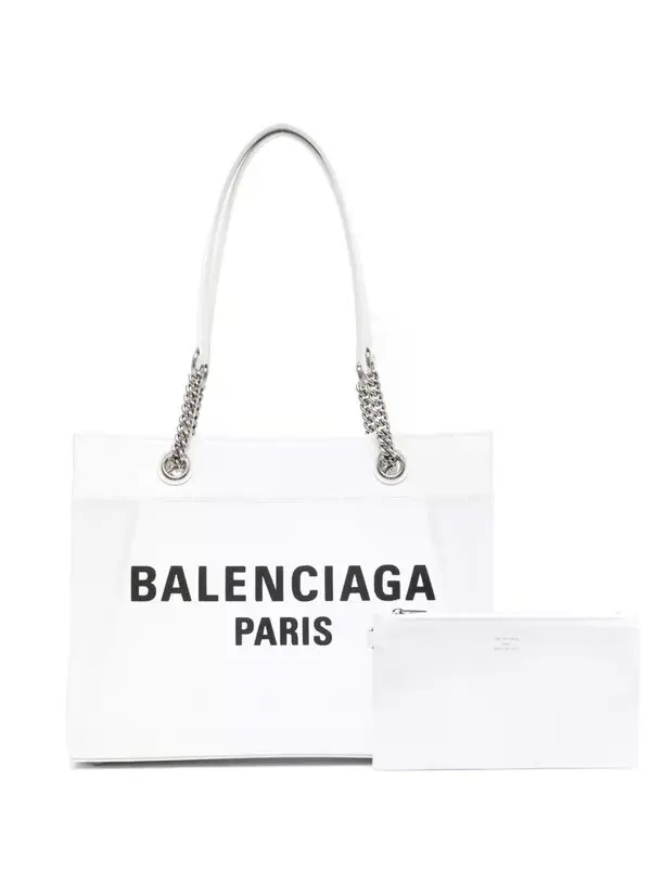 Balenciaga Duty Free Medium Tote Bag - White