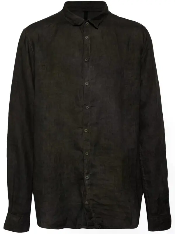 POÈME BOHÉMIEN Classic-collar Linen Shirt