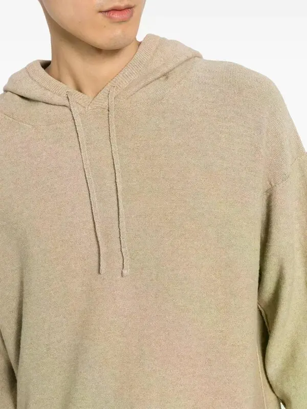 IRO PARIS Ribbed-edge Knitted Hoodie