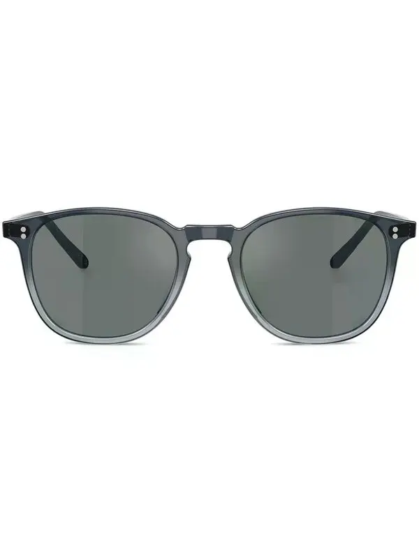 Oliver Spencer Finley 1993 Sun Square-frame Sunglasses - Blue
