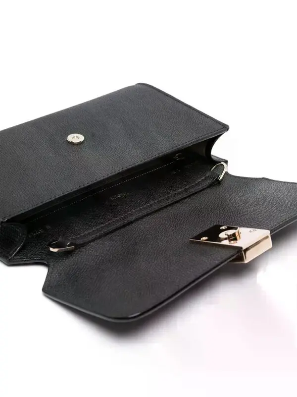 VALEXTRA Calf Leather Clutch With Chain Strap
