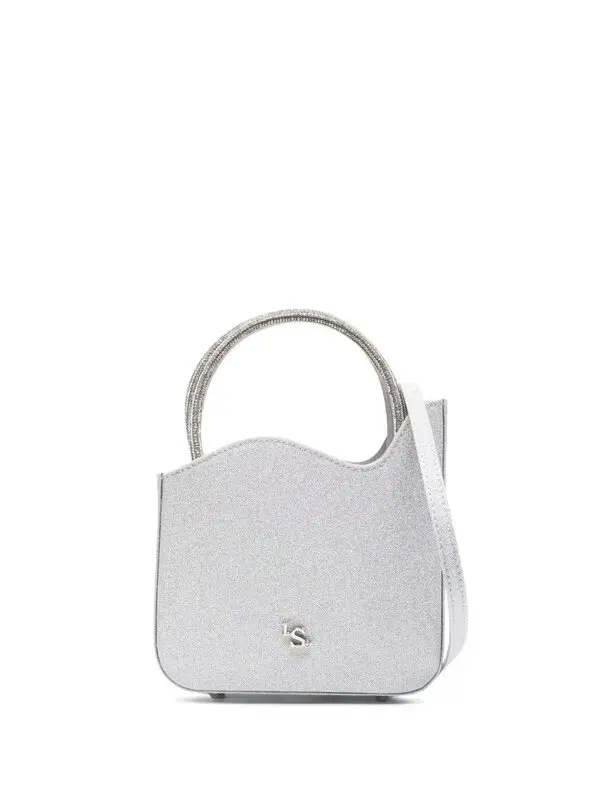 LE SILLA Ivy Glitter Tote - Silver